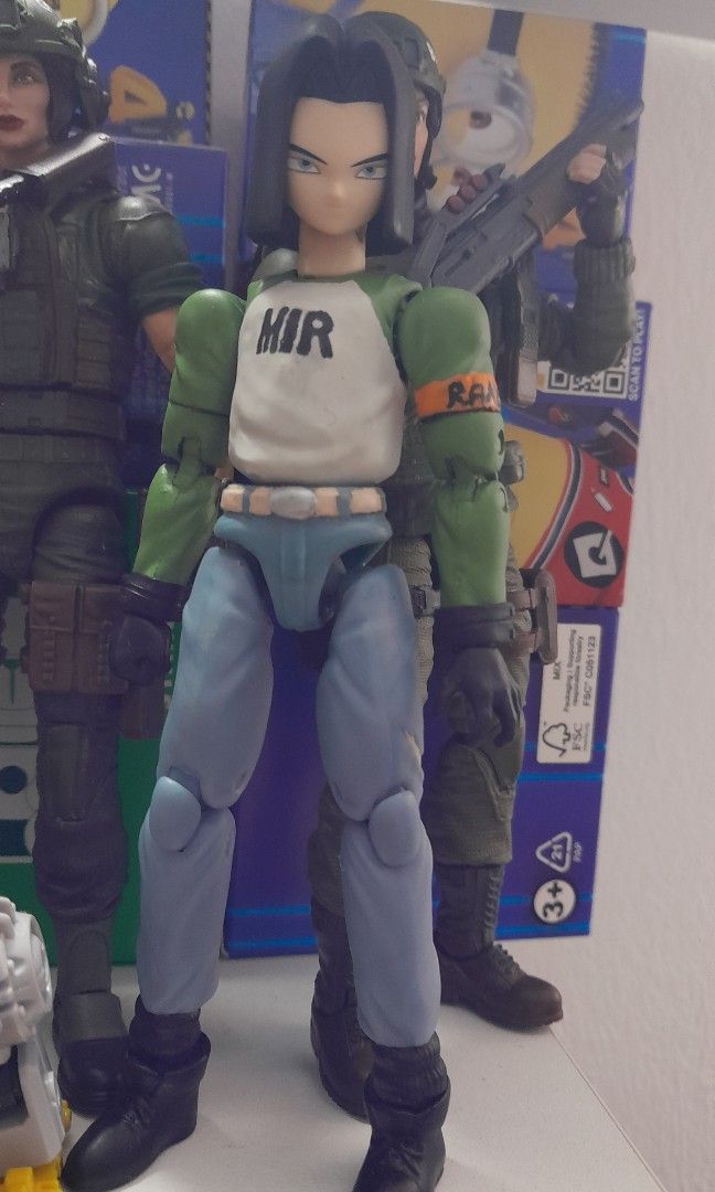 Dragonball dragon stars custom repaint Android 17 shf, Hobbies & Toys ...
