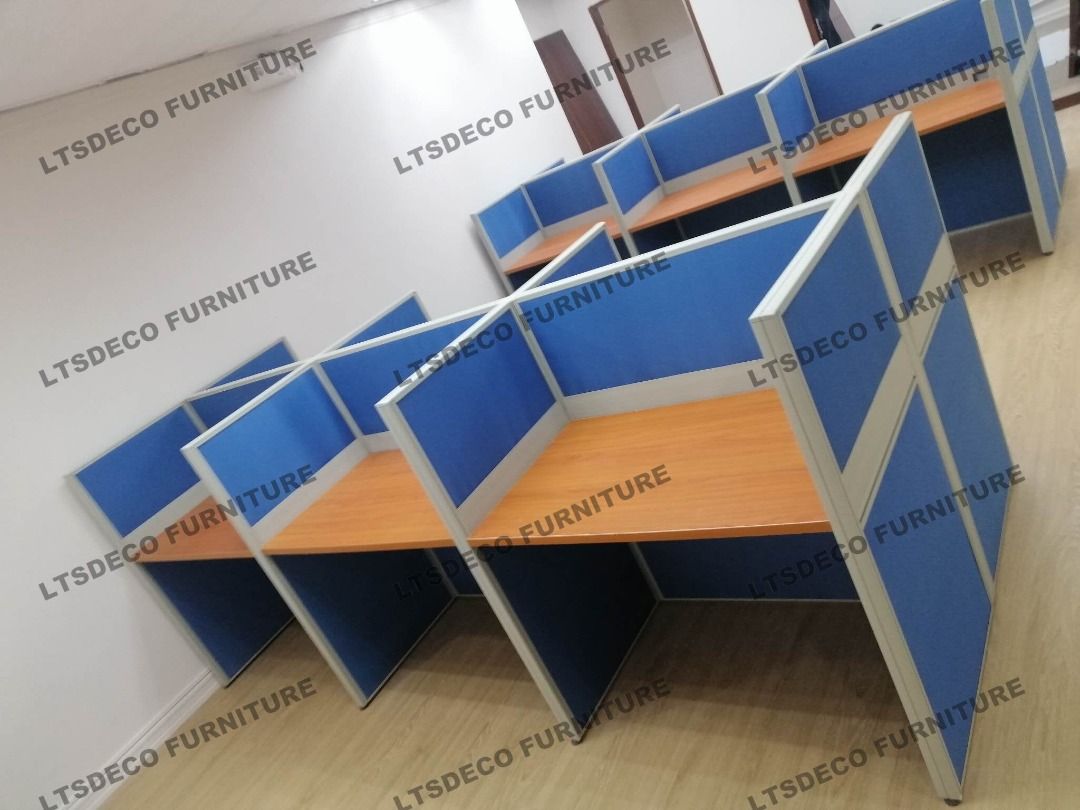 fish bone table modular office partitions, Furniture & Home Living ...
