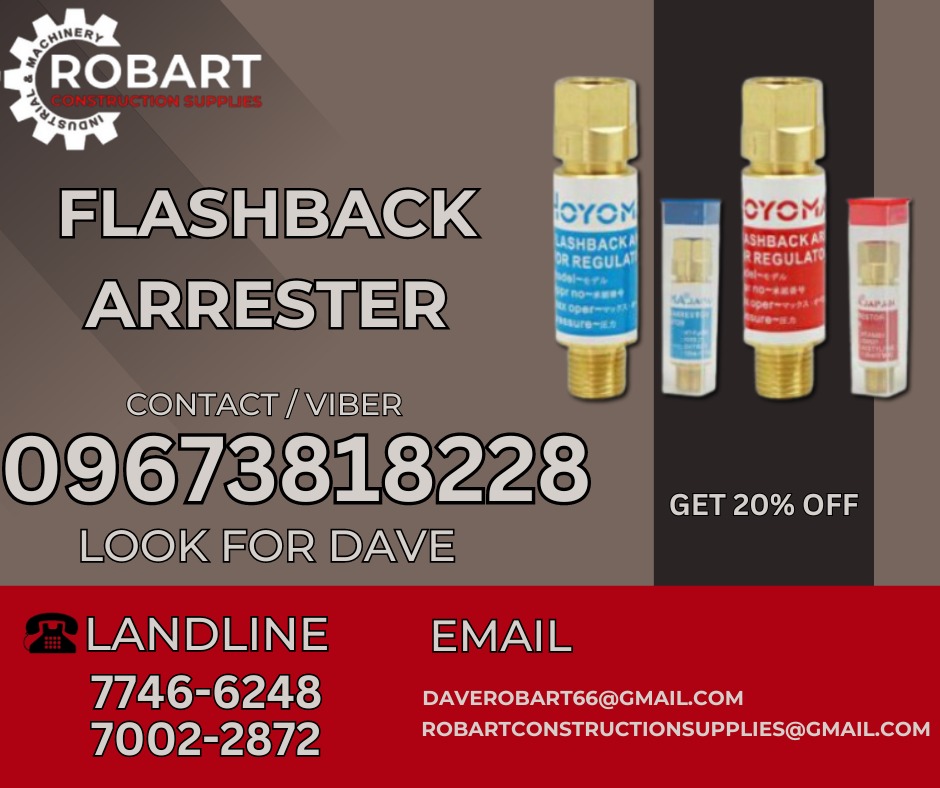 FLASHBACK ARRESTER, Commercial & Industrial, Industrial Equipment on ...
