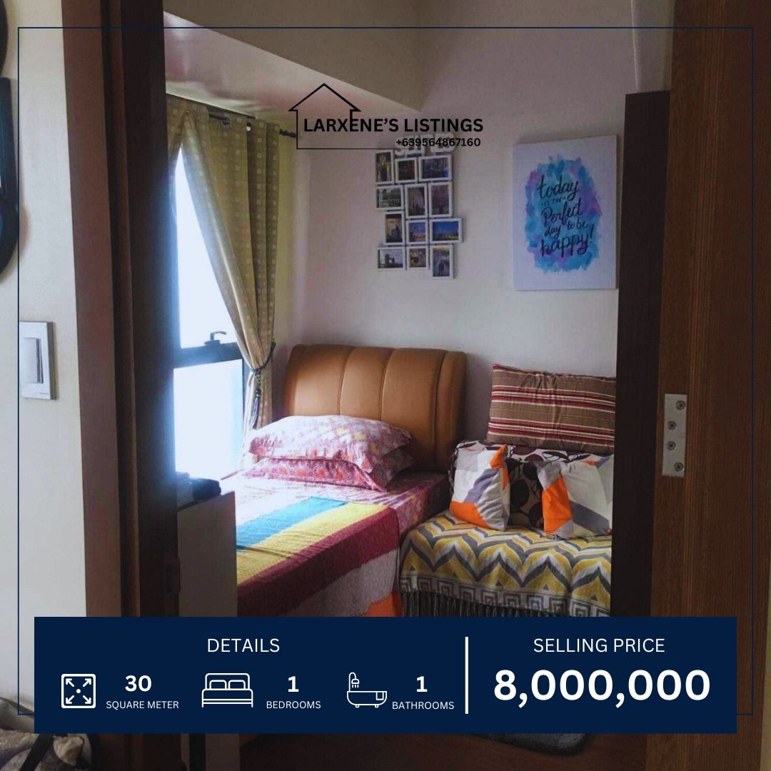 For Sale 1 Bedroom unit facing Metrowalk Ortigas Parking Slot at The ...