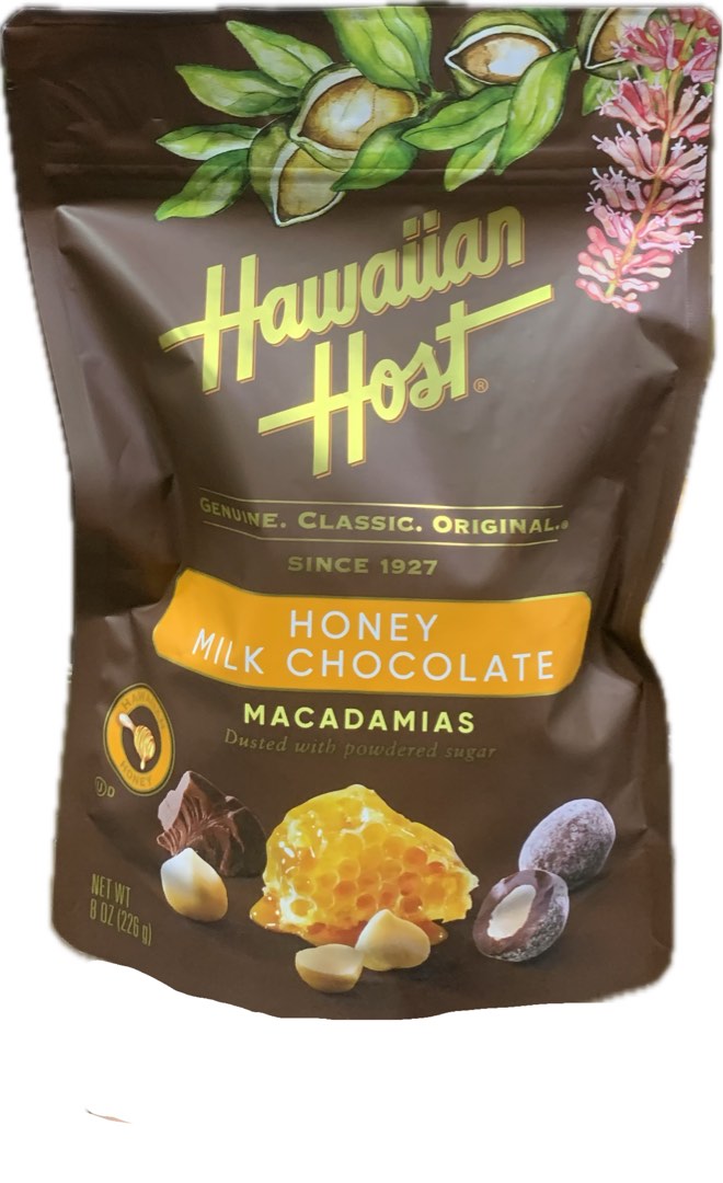 HAWAIIAN HOST SEA SALT TOFFEE DARK CHOCOLATE 226G HONEY MILK CHOCOLATE ...
