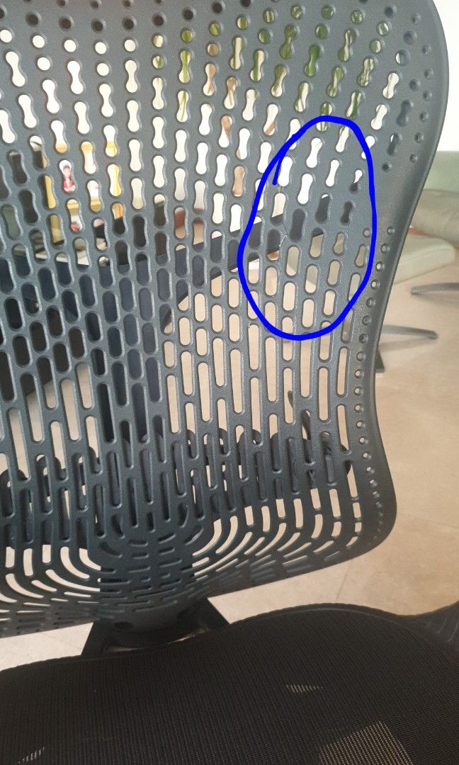 Herman Miller Office chair - with defect, Furniture & Home Living ...