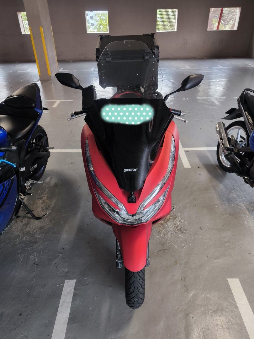 Honda PCX 150 2019 Windscreen extended, Motorcycles, Motorcycle ...