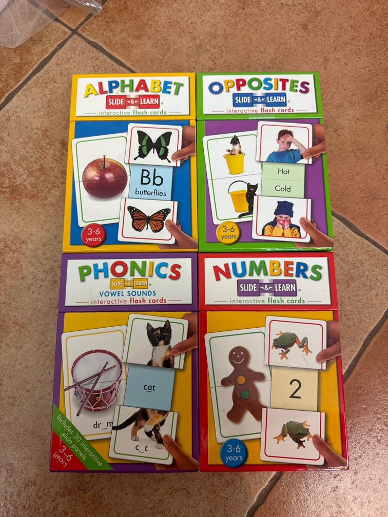 Interactive flash cards (phonics/numbers/opposites/alphabet) side ...
