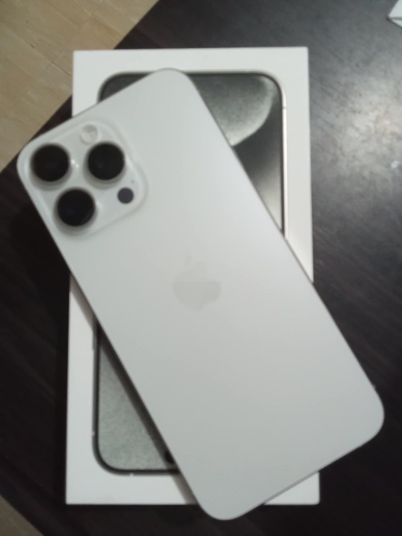 Iphone 15 promax titanum white 256gb, Mobile Phones & Gadgets, Mobile ...