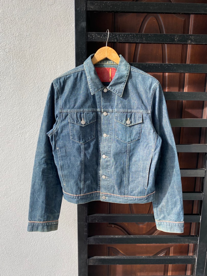 jacket kepala kain jil sander, Men's Fashion, Coats, Jackets and ...
