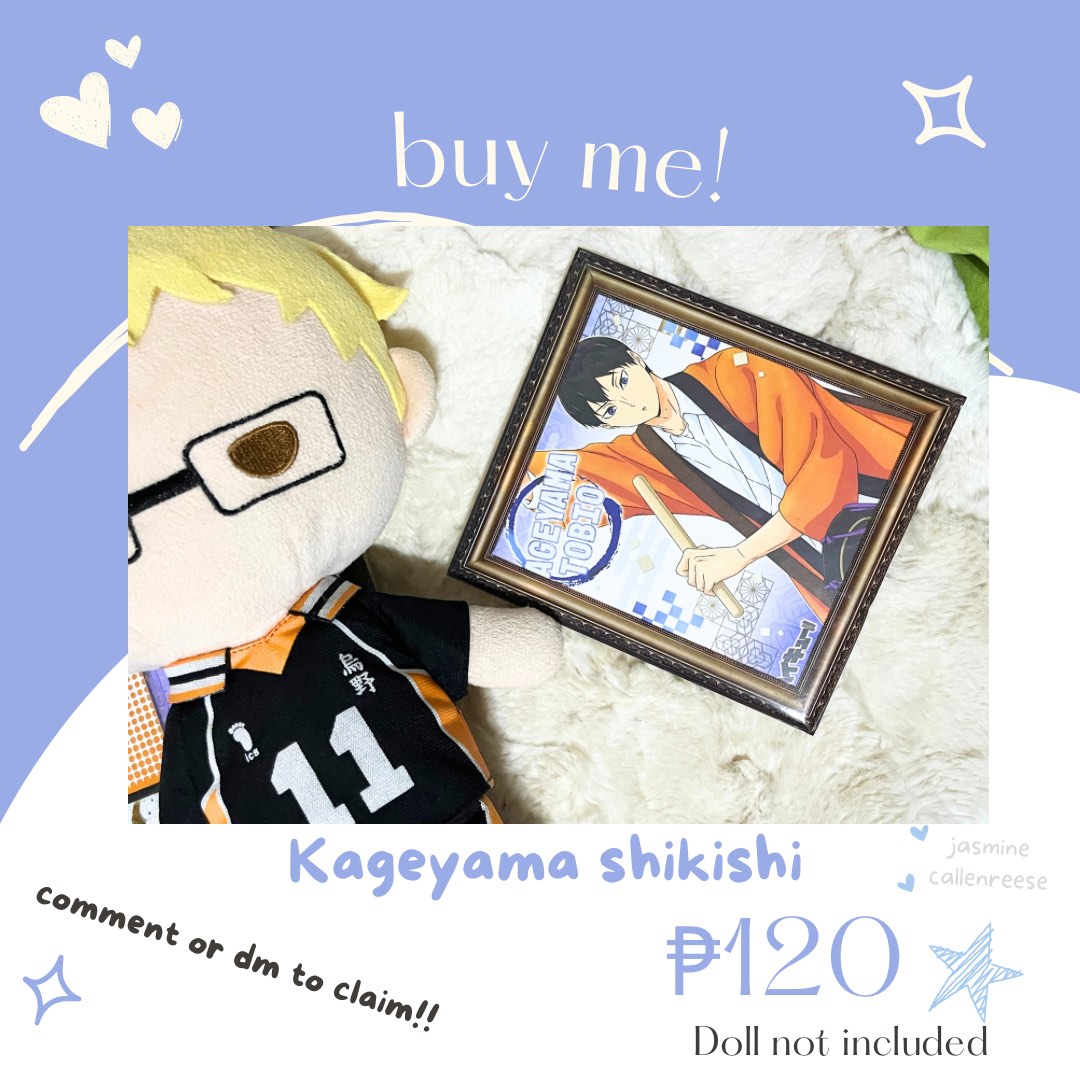 Kageyama Tobio shikishi, Hobbies & Toys, Toys & Games on Carousell
