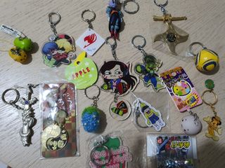 Anime Keychains (Umaru, Koenji, Rize,Harumi, Hibiki, Tsubasa, Shiro ...
