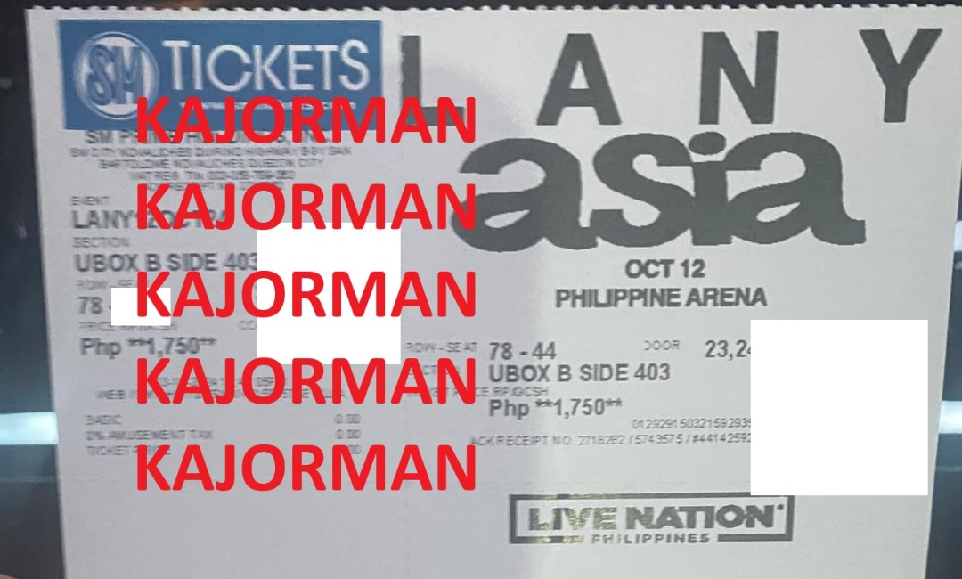 Lany Concert Philippine Arena, Tickets & Vouchers, Event Tickets on ...