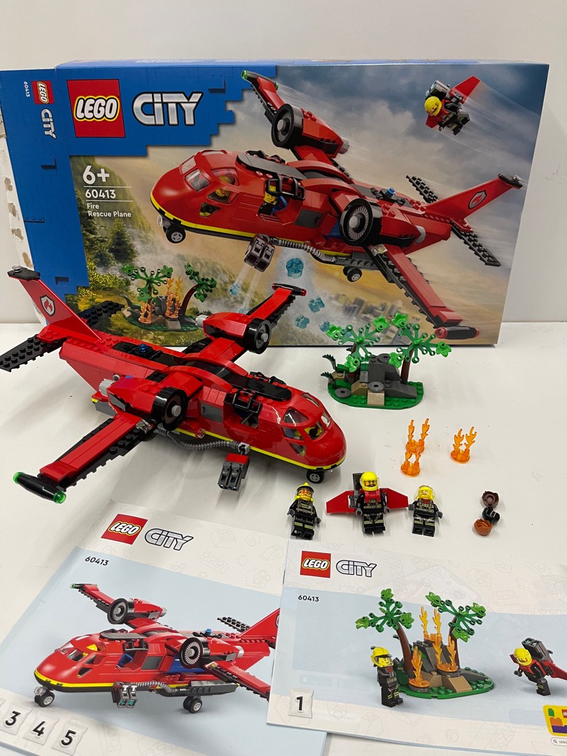 Lego City 60413 Fire Rescue Plane [2024], Hobbies & Toys, Toys & Games ...