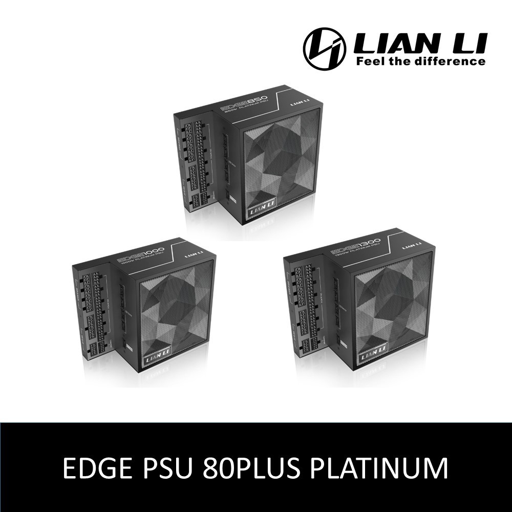 Lian Li Edge Series Full Modular 80 PLUS Platinum ATX 3.0 L-Shape Design PC PSU Power Supply ...