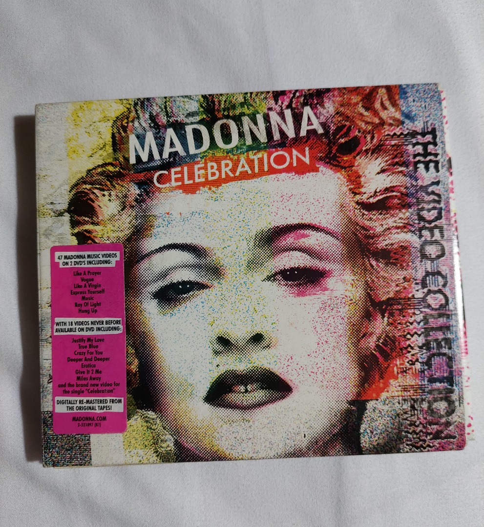 Madonna Celebration video collection, Hobbies & Toys, Music & Media, CDs & DVDs on Carousell