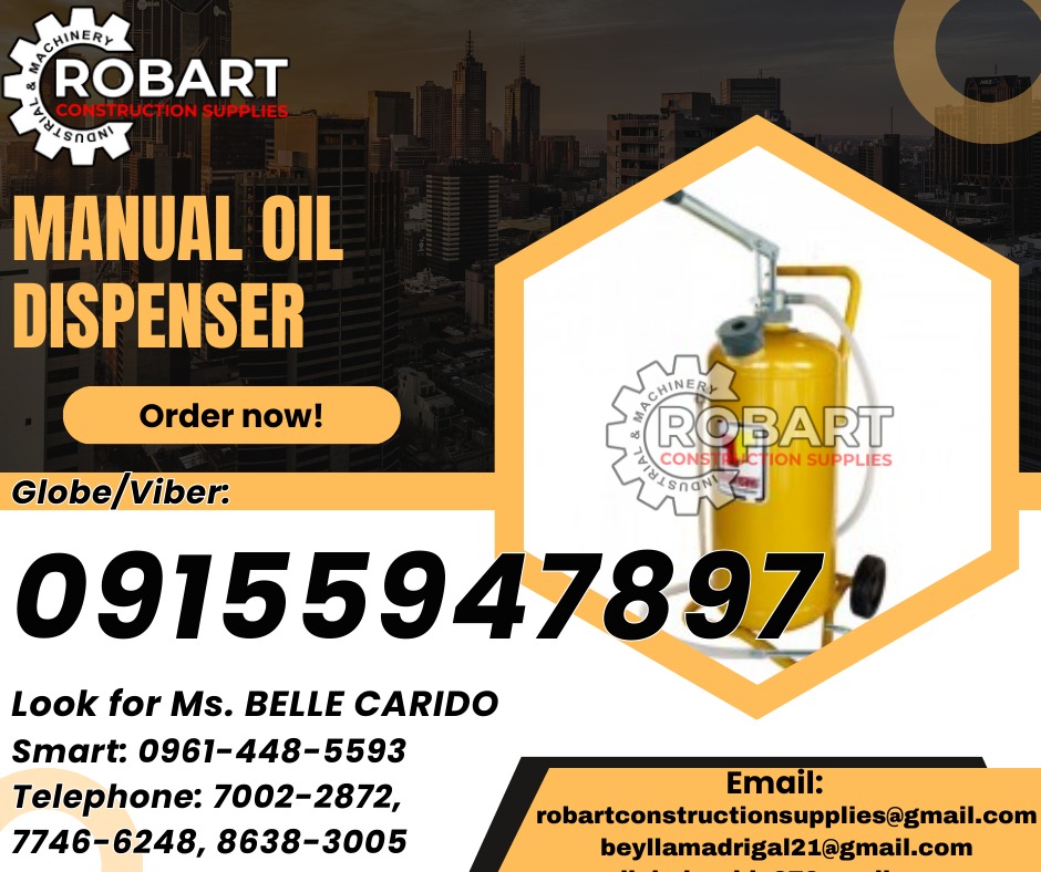 Manual Oil Dispenser, Commercial & Industrial, Construction Tools ...