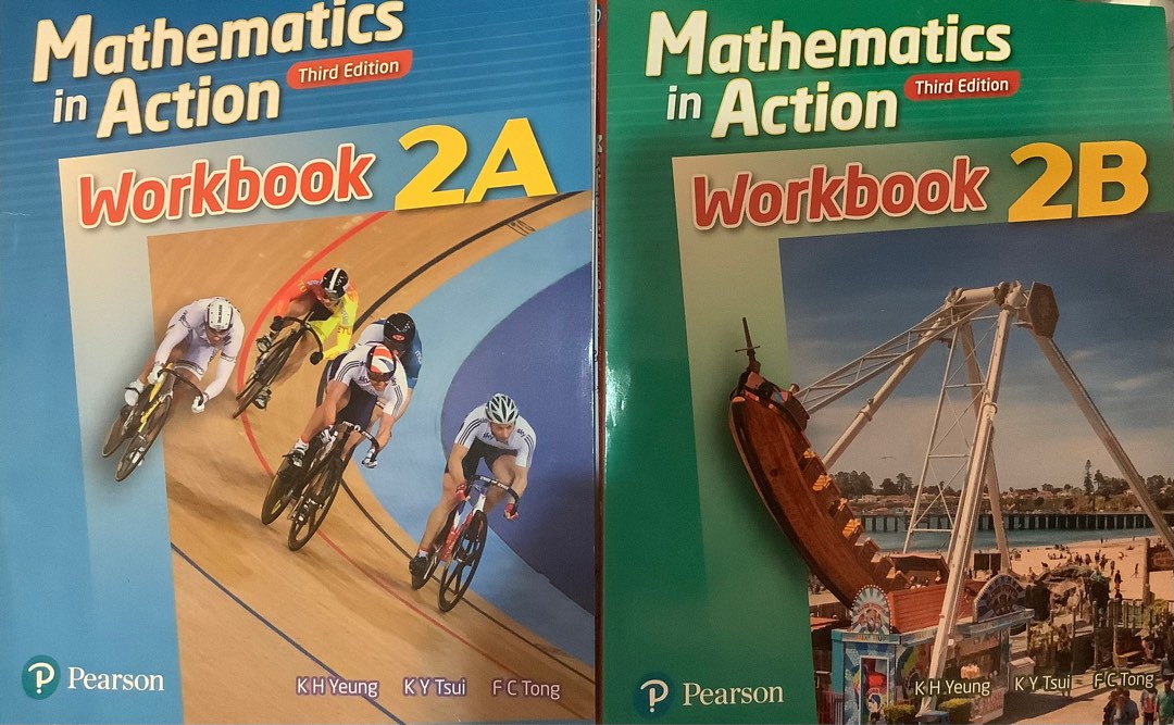 中二數學練習Mathematics In Action workbook 2A 2B third edition, 興趣及遊戲, 書本 ...