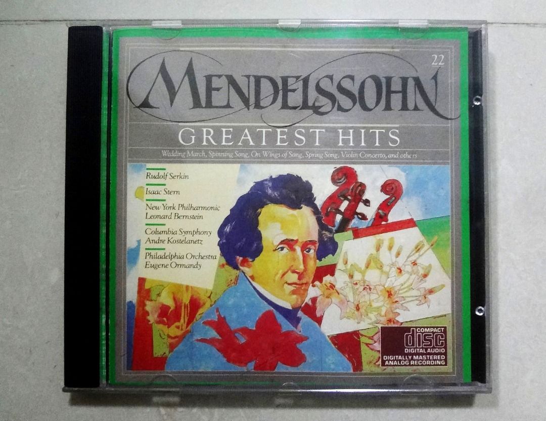 Mendelssohn Classical CD Greatest Hits CBS, Hobbies & Toys, Music ...