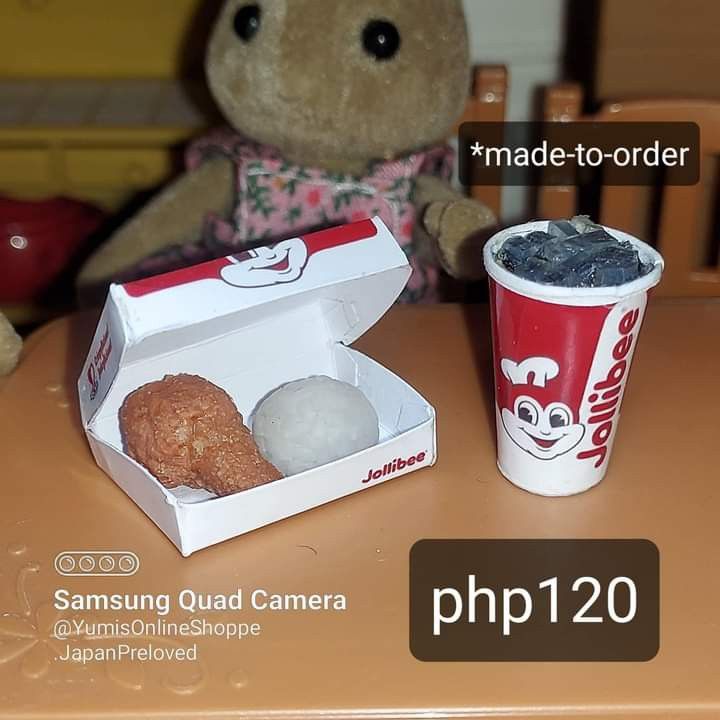 Miniature Jollibee Meal, Hobbies & Toys, Stationary & Craft, Handmade ...