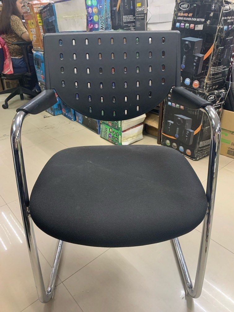 Modern Stainless Stationary Office Chair, Furniture & Home Living ...