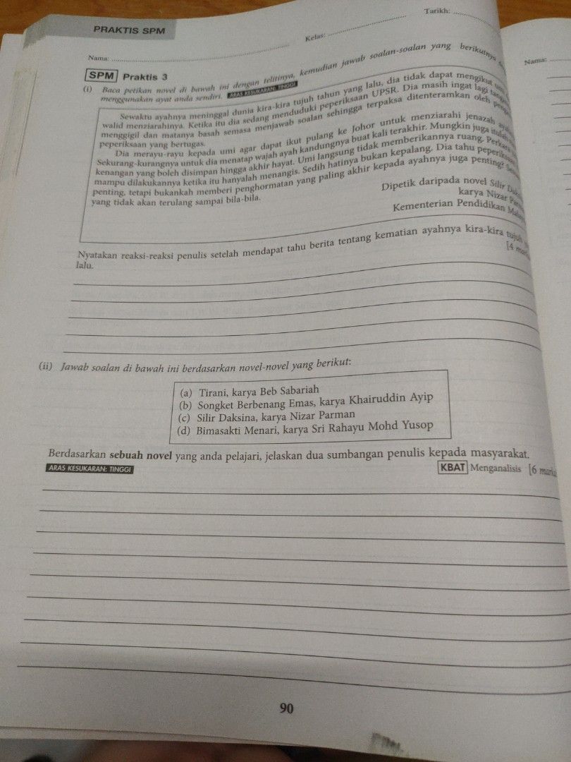 Modul Bahasa Melayu Form 5, Hobbies & Toys, Books & Magazines ...