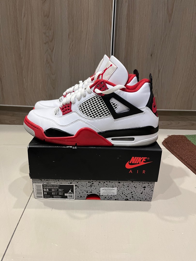 nike air jordan 4 fire red aj4, Men's Fashion, Footwear, Sneakers on ...
