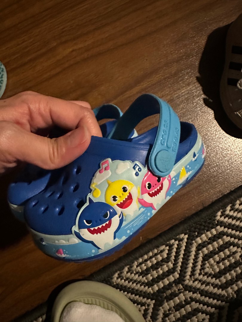 Original Baby Shark Crocs, Babies & Kids, Babies & Kids Fashion on ...