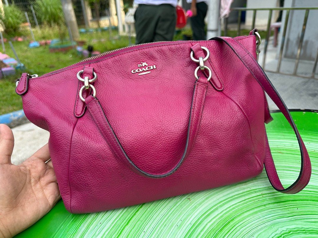 Original Coach Kelsey in berry colour, Women's Fashion, Bags & Wallets ...
