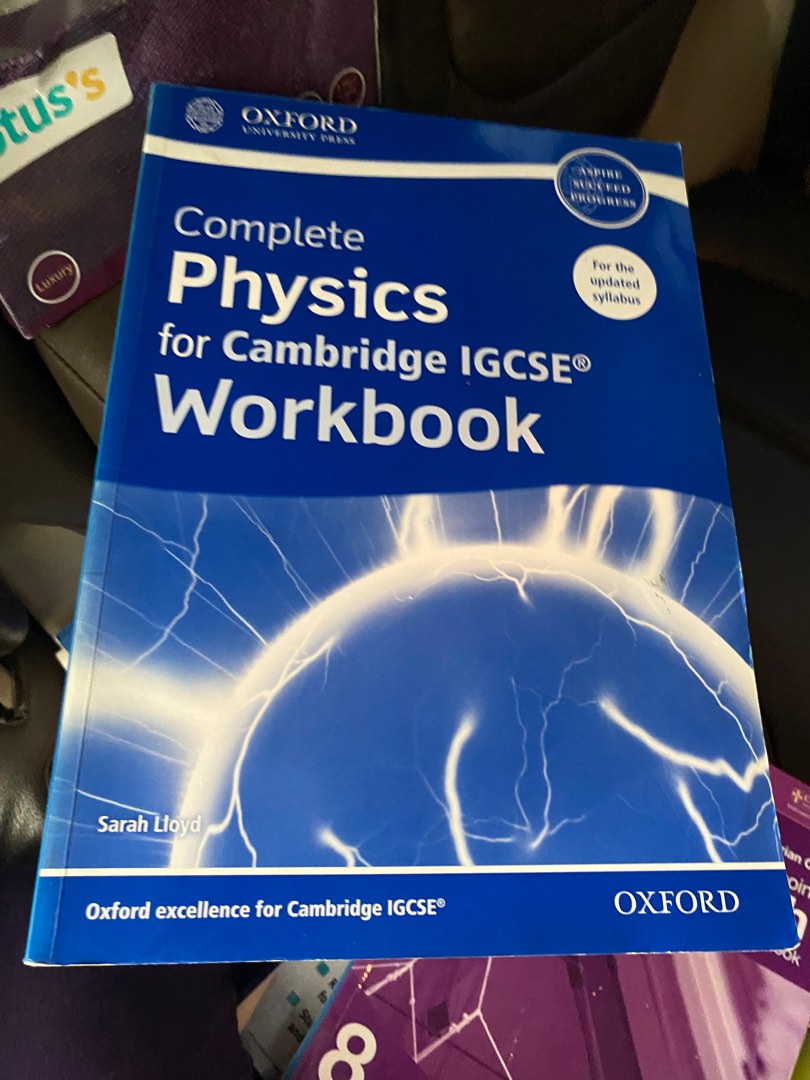 OXFORD UNIVERSITY PRESS Complete Physics for Cambridge IGCSE Workbook For THE updated syllabus ...