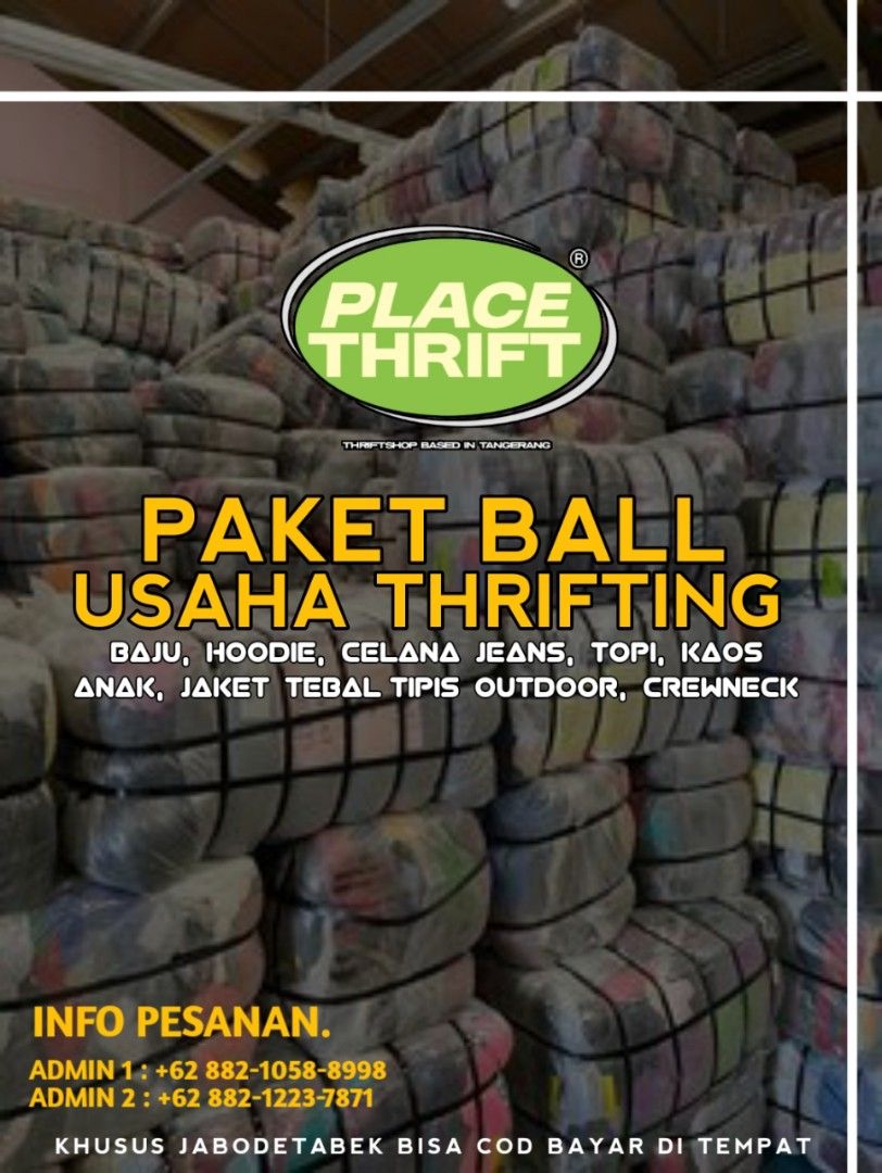 PAKET BALL THRIFTING, Fesyen Pria, Pakaian , Atasan di Carousell