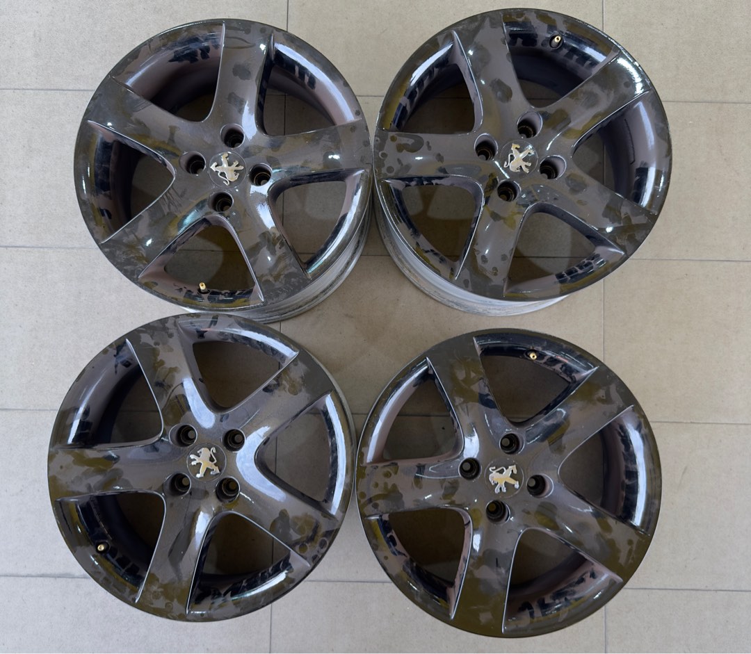 Peugeot Rims 17 inch 4x108, Auto Accessories on Carousell