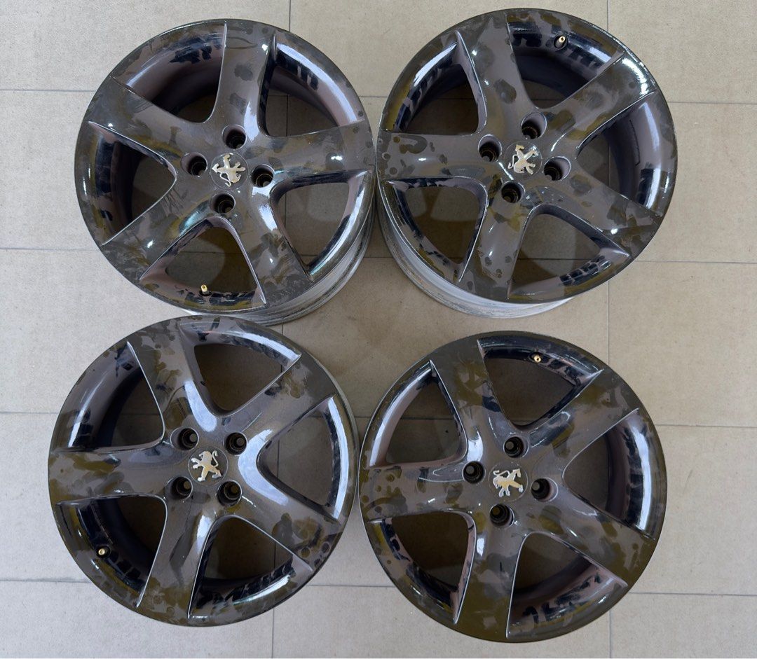 Peugeot Rims 17 inch 4x108, Auto Accessories on Carousell