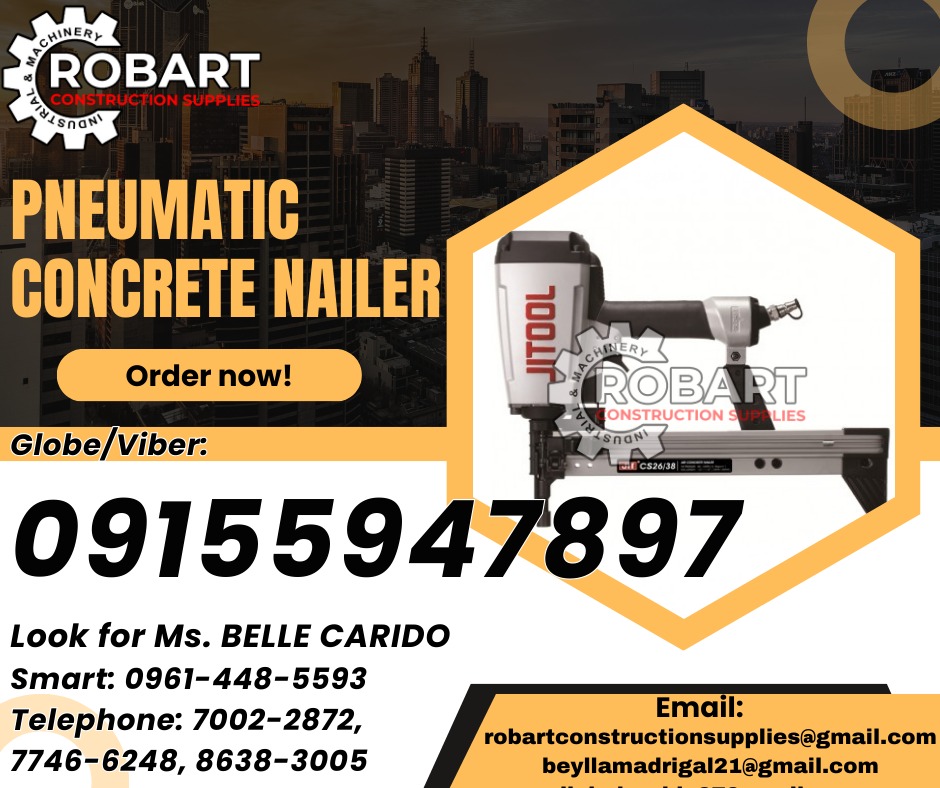 Pneumatic Concrete Nailer, Commercial & Industrial, Construction Tools ...