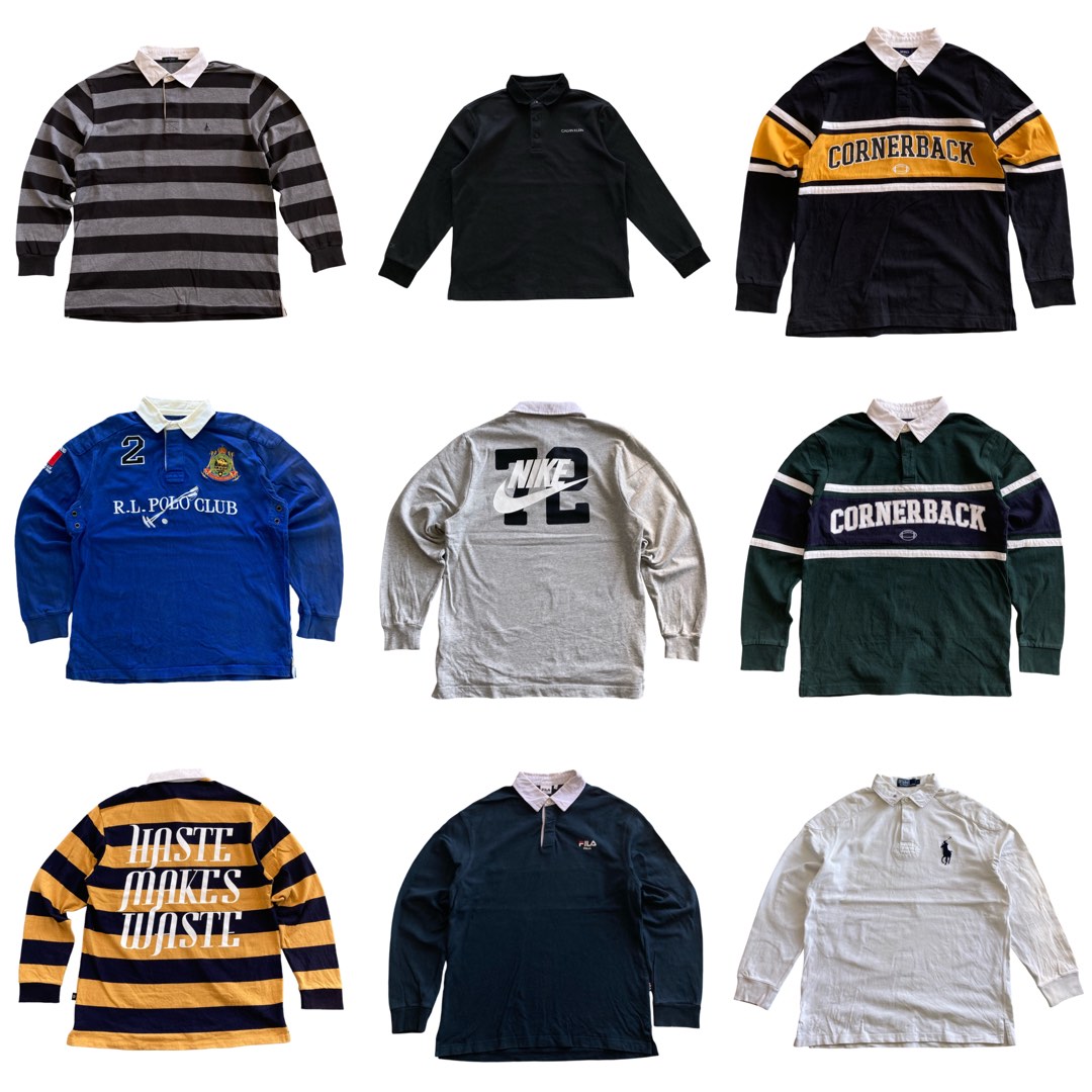 Polo Rugby Shirt x Collar x Longsleeve x Halfzipper Half Zip x Nike x ...