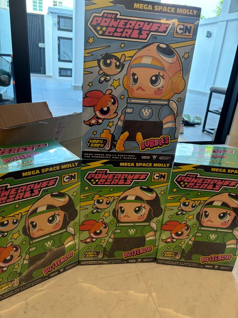 (RESTOCK SOON) BLOSSOM BUBBLES BUTTERCUP MEGA SPACE MOLLY 400% 100% THE ...