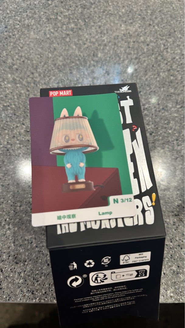 Popmart labubu almost hidden lamp pop mart, Toys & Collectibles, Mainan ...