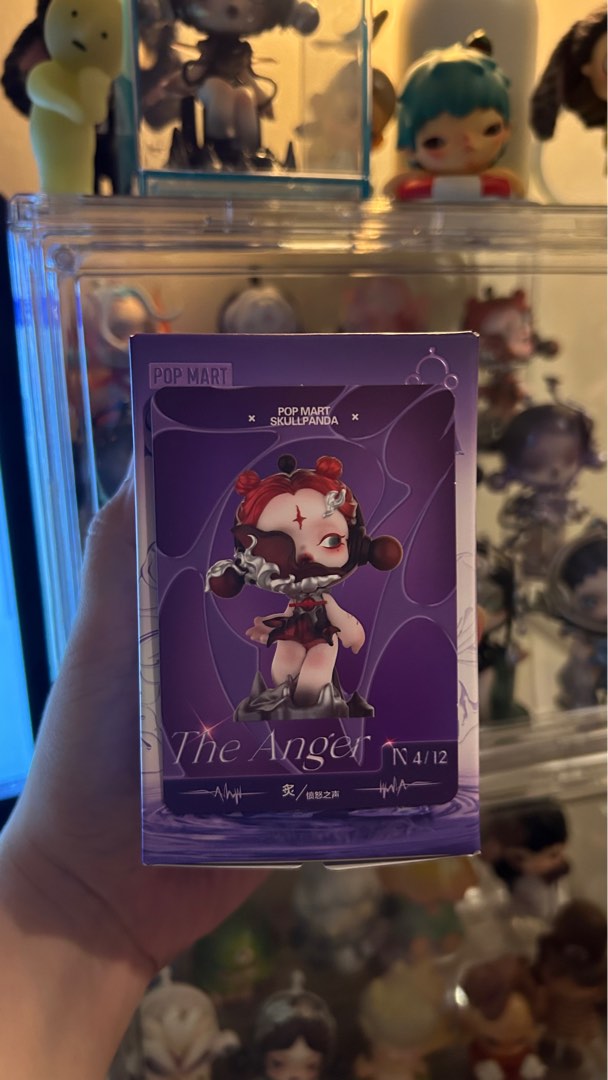 Popmart Skullpanda The Sounds Series - The Anger, Hobbies & Toys, Toys ...