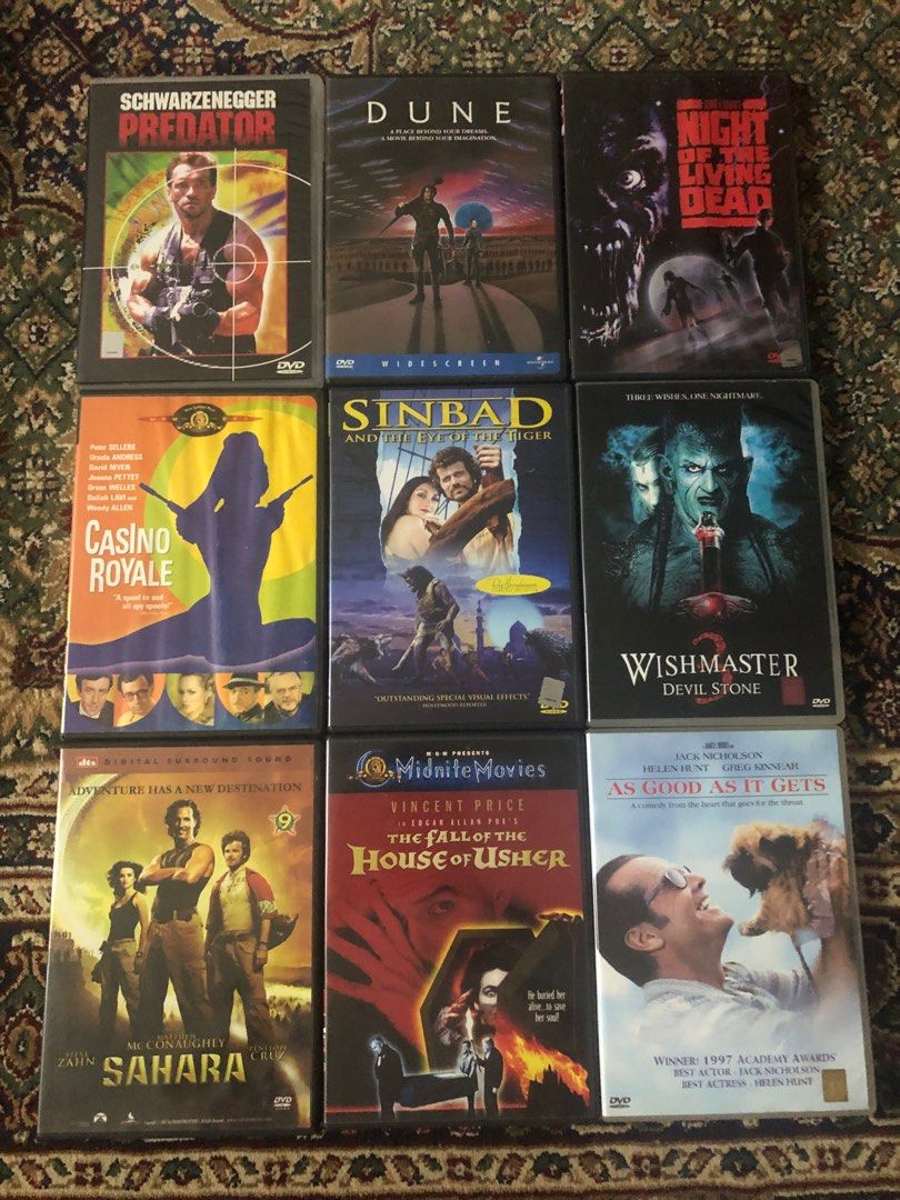 Predator Dune Horror Adventure Movie DVD Lot, Hobbies & Toys, Music ...