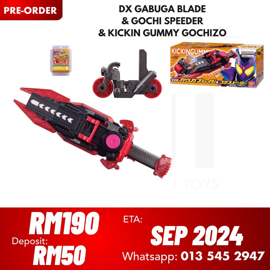 [Pre-Order] Kamen Rider Gavv : DX Gabuga Blade & Gochi Speeder & Kickin ...