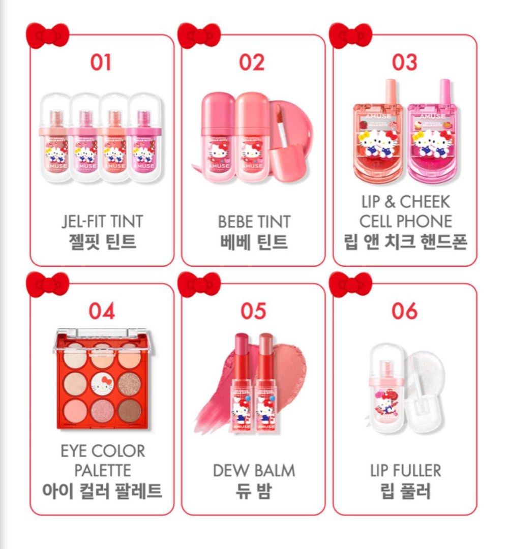 (Pt. 2) NEW Amuse x Hello Kitty Collection Limited Edition, Beauty ...
