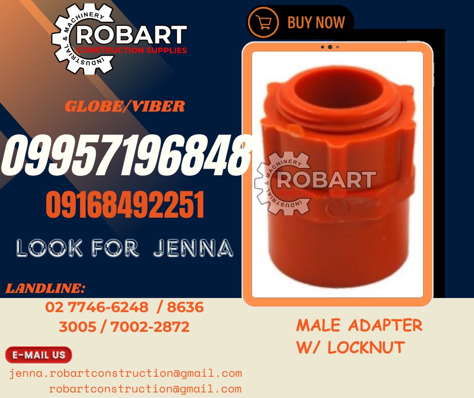 pvc MALE ADAPTER W/ LOCKNUT, Commercial & Industrial, Construction ...