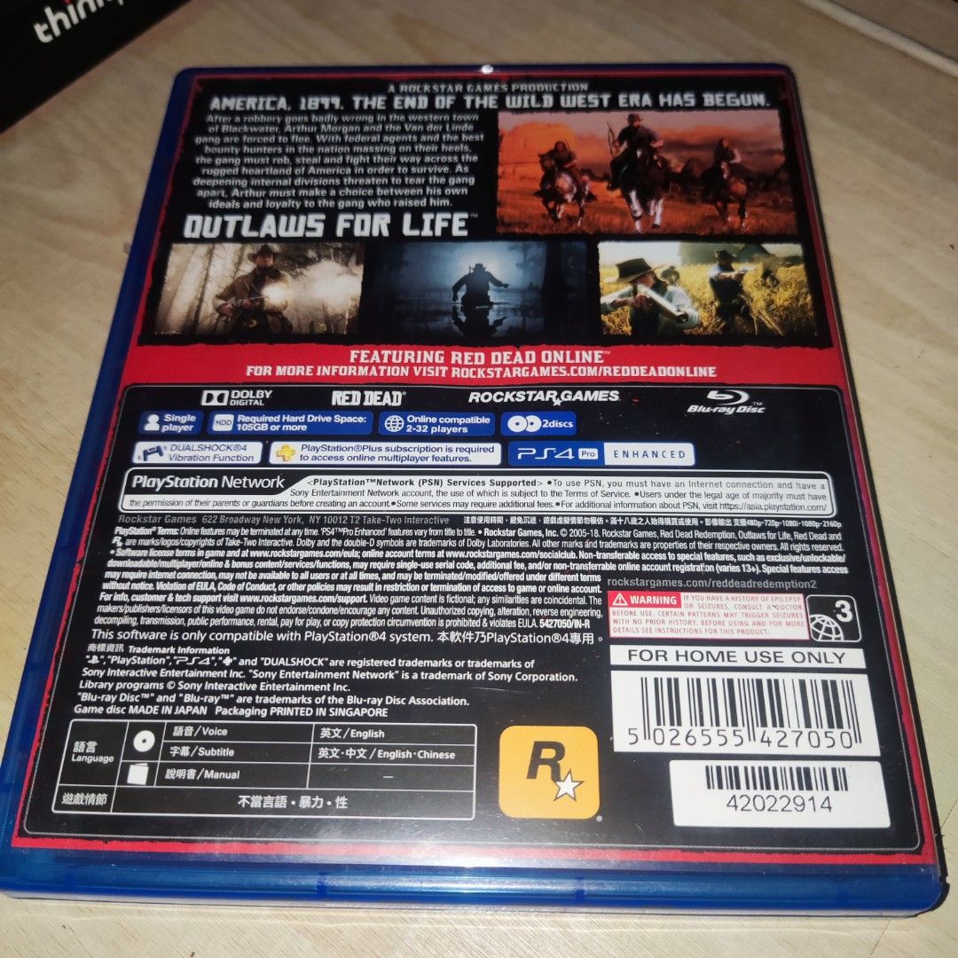 Read dead redemption 2, Video Gaming, Video Game Consoles, PlayStation ...