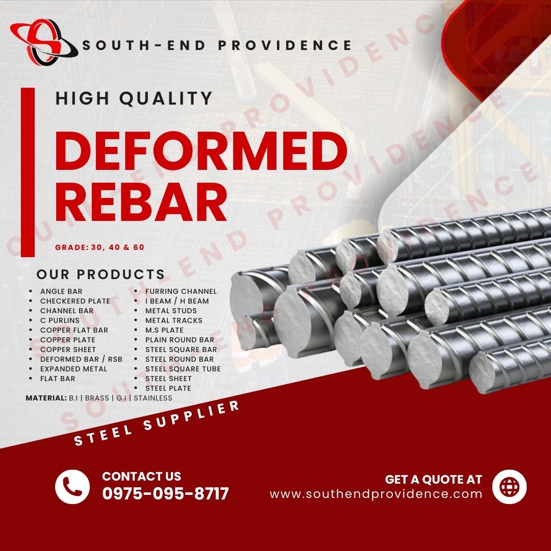 Reinforced Deformed Steel Bar | Rebar | Steel Round Bar | Grade 40 ...