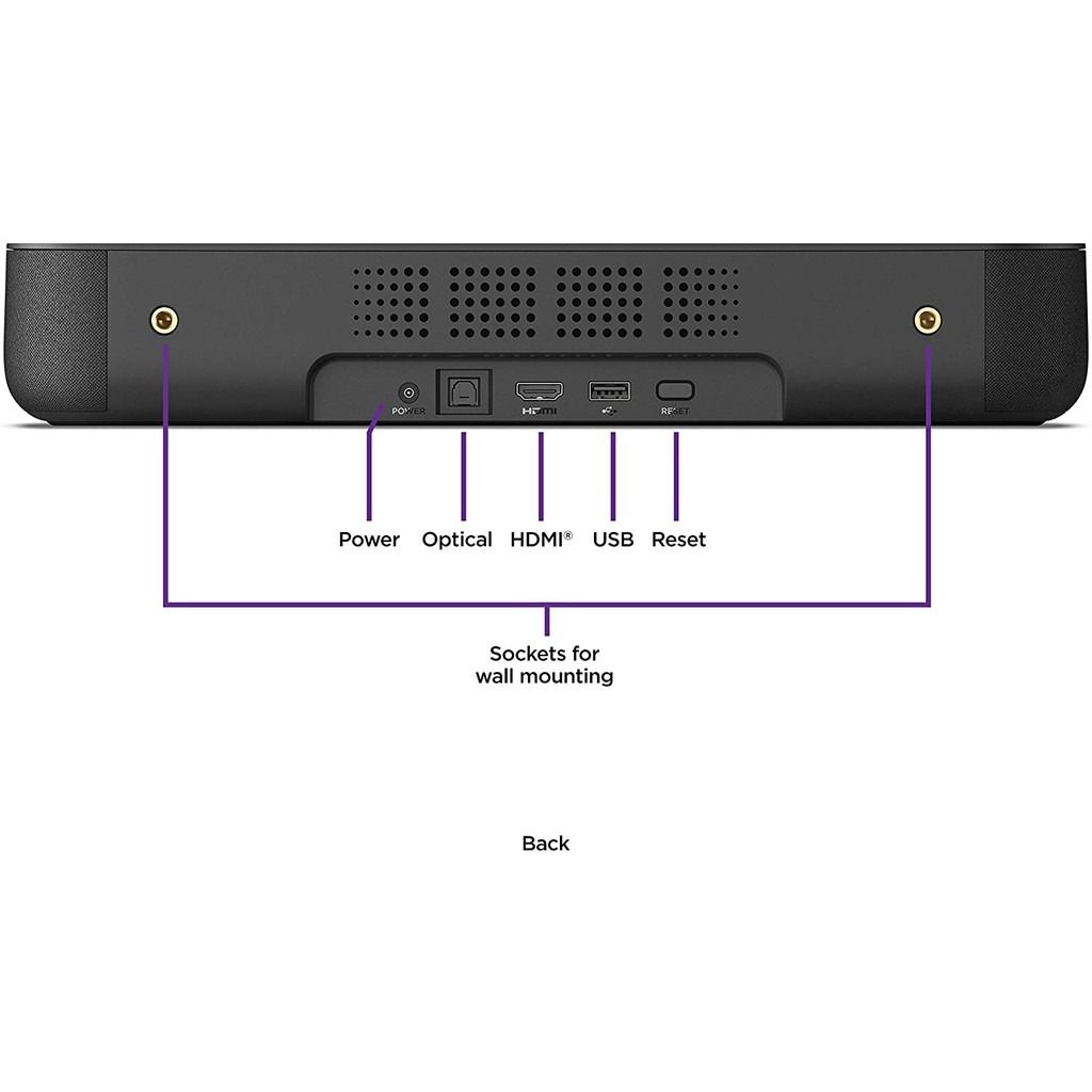 Roku Streambar | 4K/HD/HDR Streaming Media Player & Premium Audio, All ...
