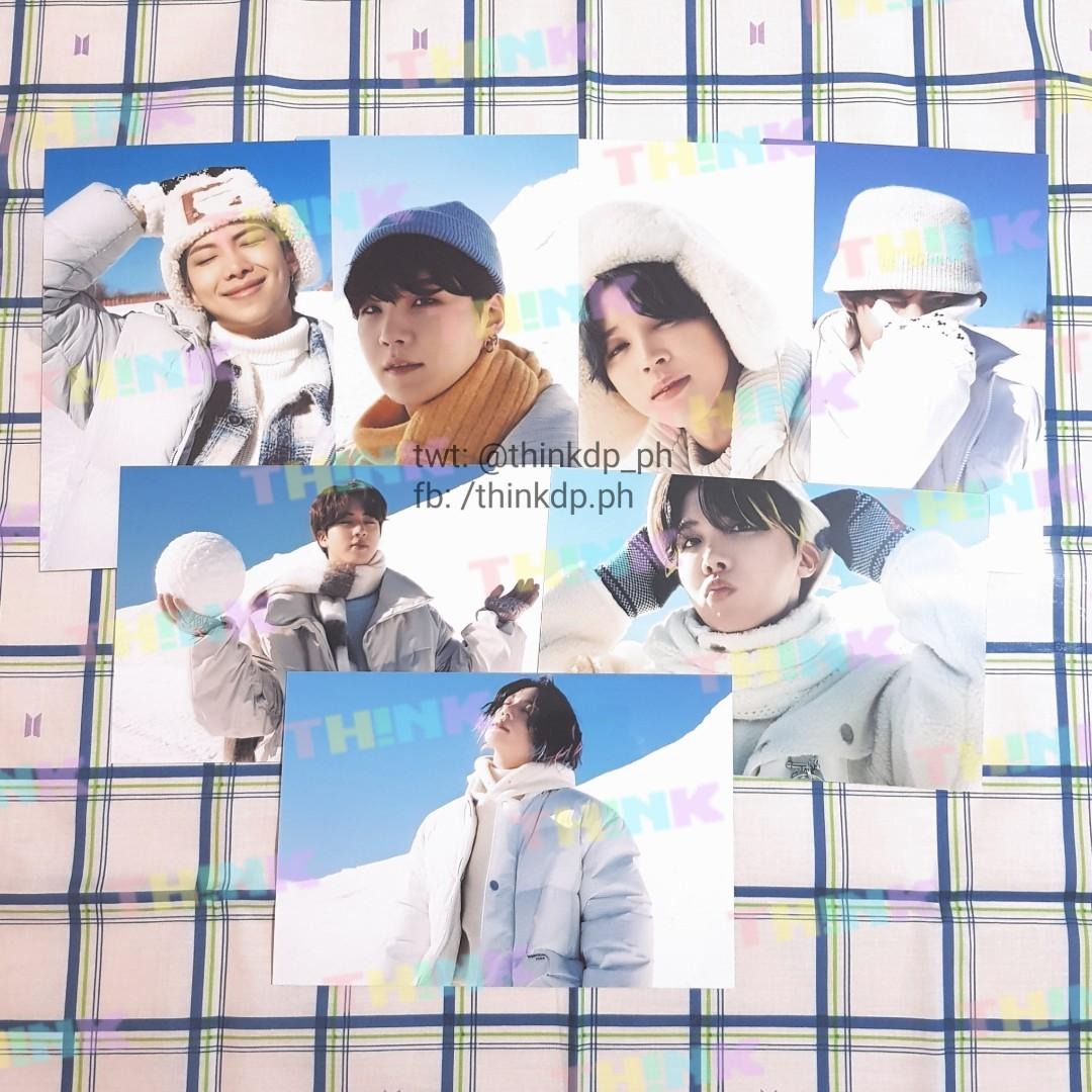 SALE BTS Winter Package 2021 4x6 Photo Set (Sealed) rm jin suga jhope ...
