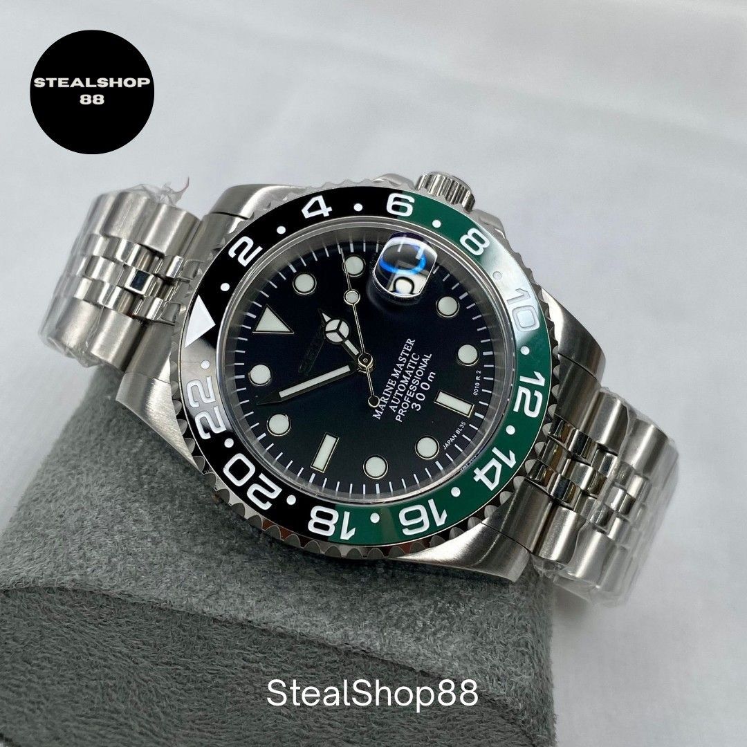 Seiko Mod Sprite NH35 Ceramic Automatic, Fesyen Pria, Jam Tangan di ...
