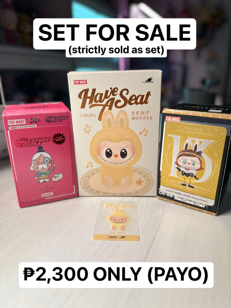 (SET) Sisi - Labubu: Have A Seat (Popmart The Monsters & Crybaby ...