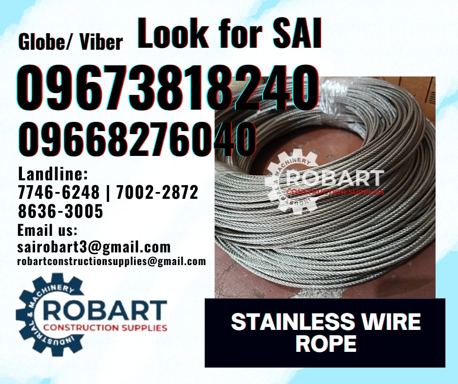 Stainless Wire Rope, Commercial & Industrial, Construction Tools ...