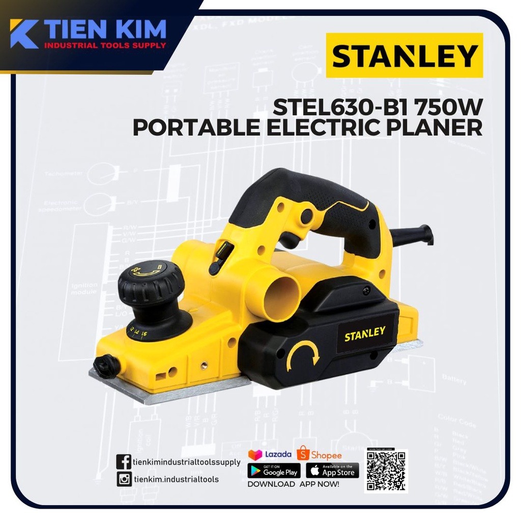 STANLEY STEL630 750W PLANER, Commercial & Industrial, Construction ...