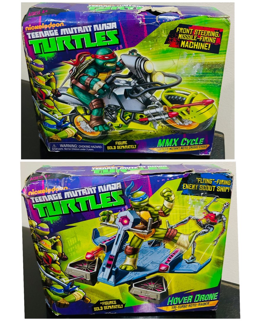 Teenage Mutant Ninja Turtles Vehicles Hover Drone/MMX Cycle (Each Sold ...