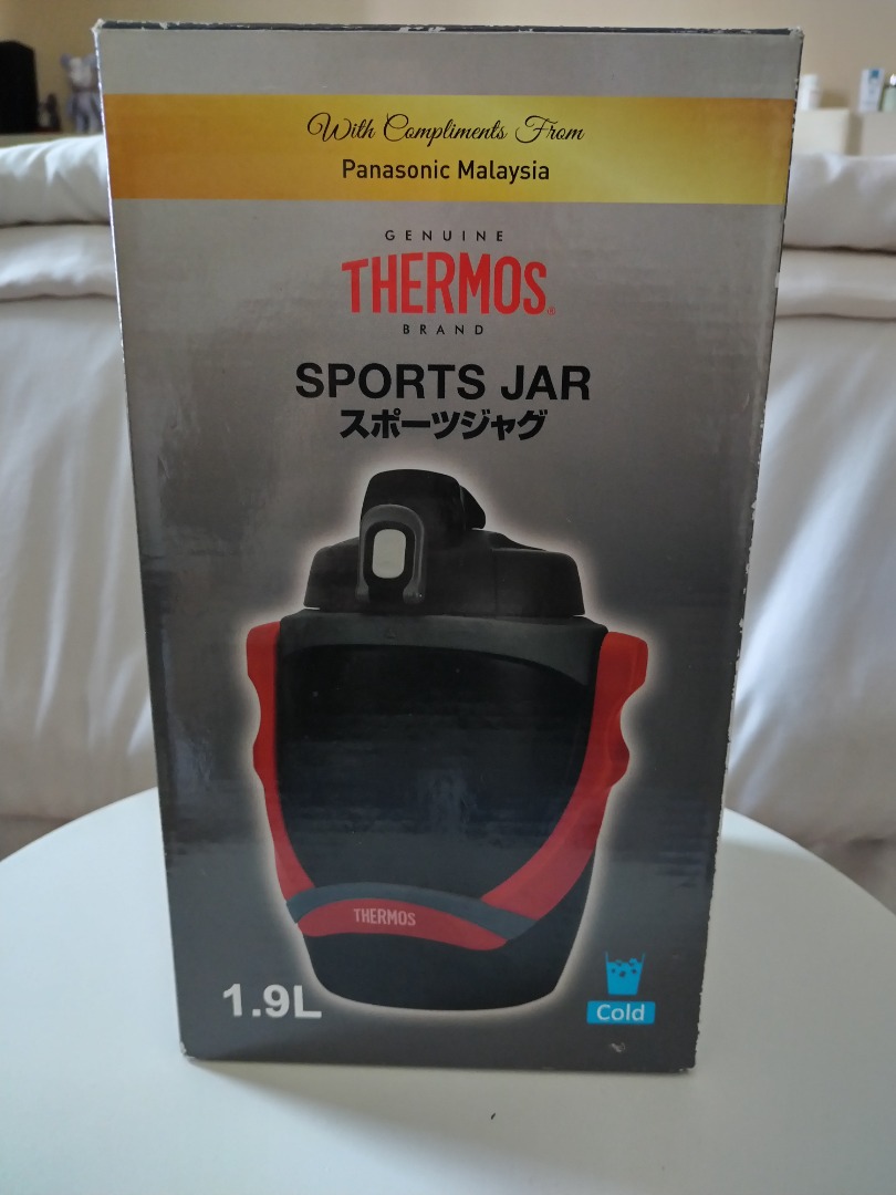 (NEW) Thermos Sports Jar 1.9L, Furniture & Home Living, Kitchenware ...