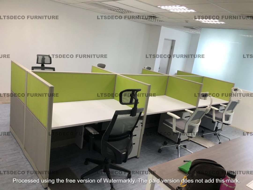 workstation b po modular office partition furniture, Furniture & Home ...