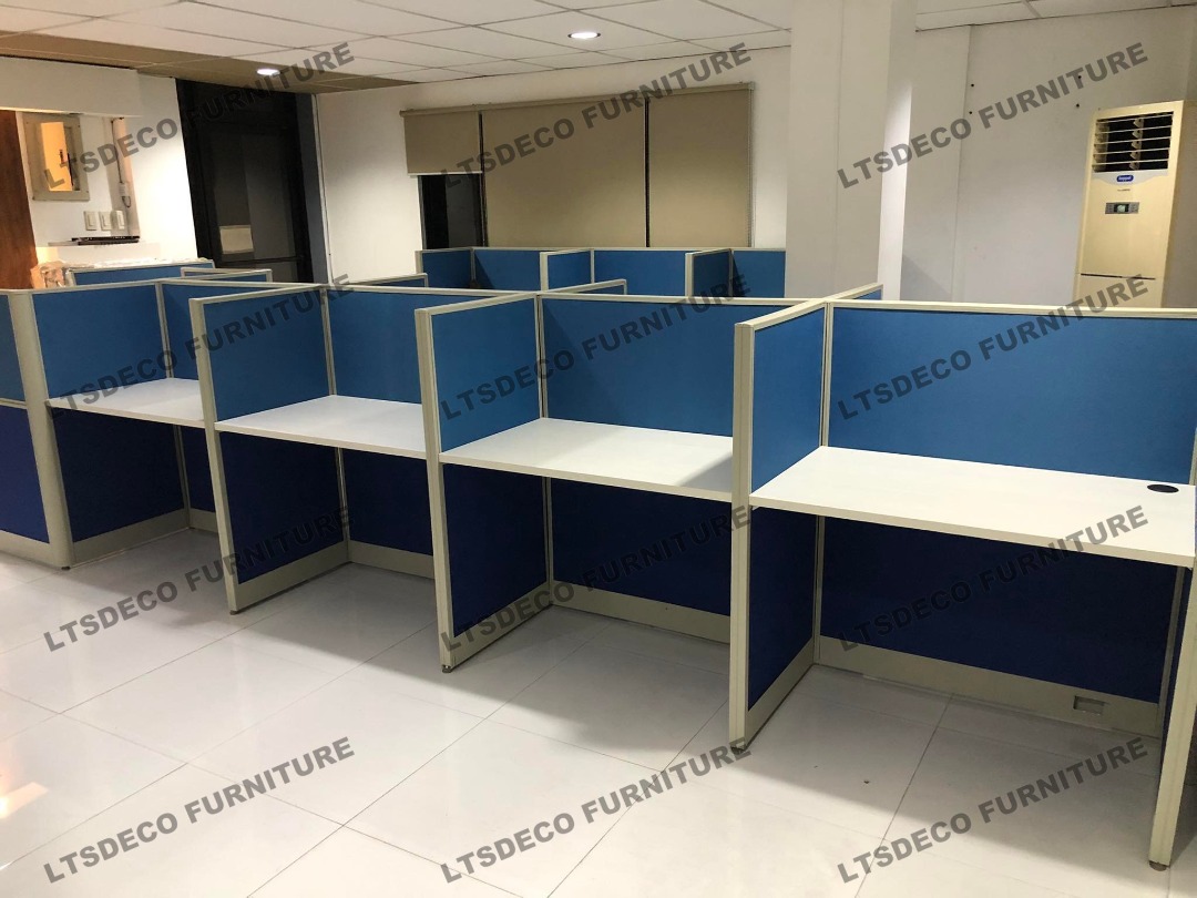 Workstation bpo office partition furnitures, Furniture & Home Living ...
